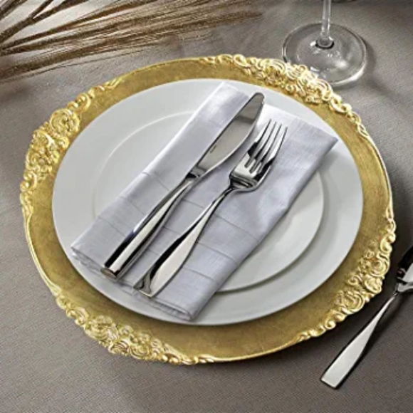 America Atelier | Dining | American Atelier Gold Leaf 3inch Round ...